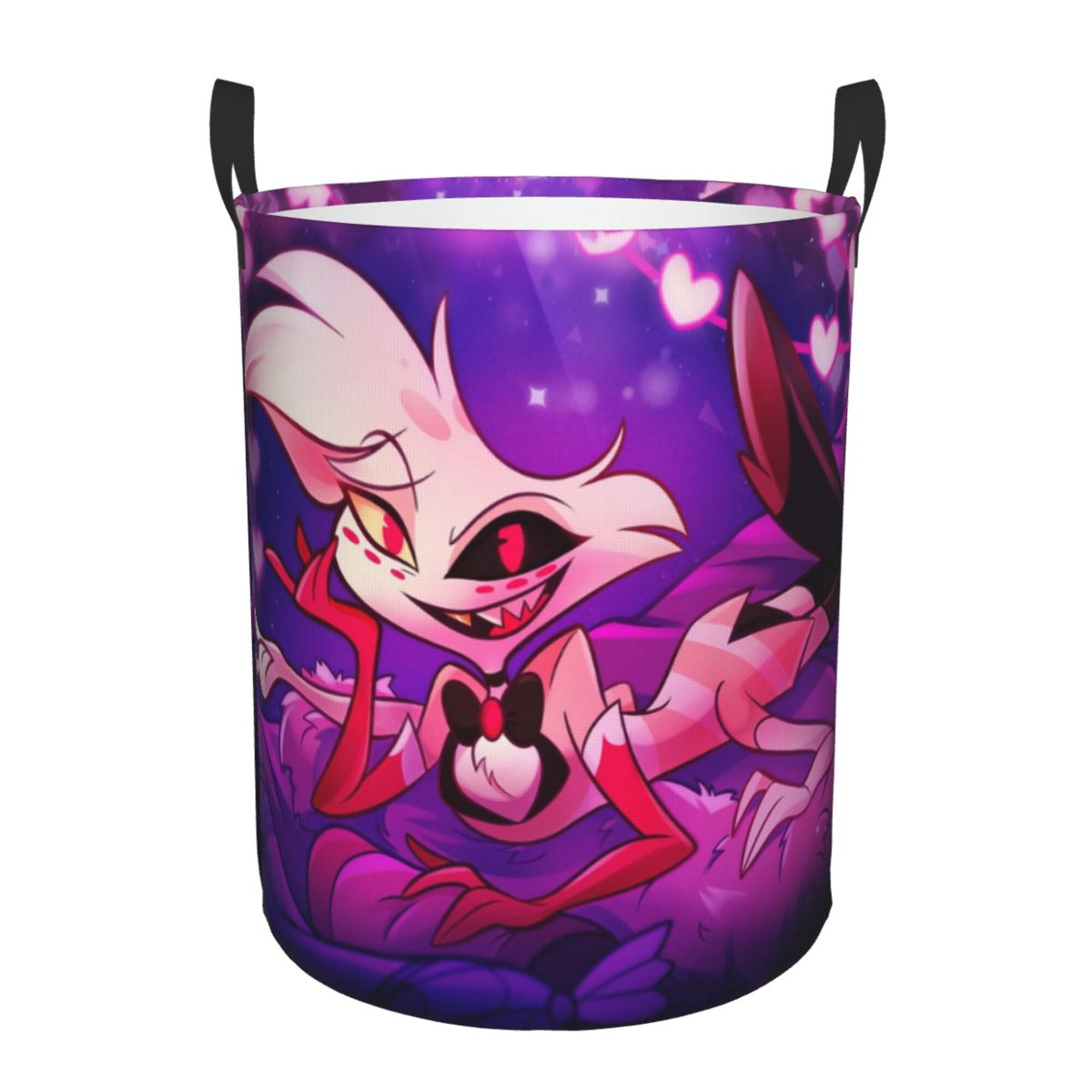 Angel Dust Hazbin Hotel Storage Basket Laundry Hamper Collapsible Round ...