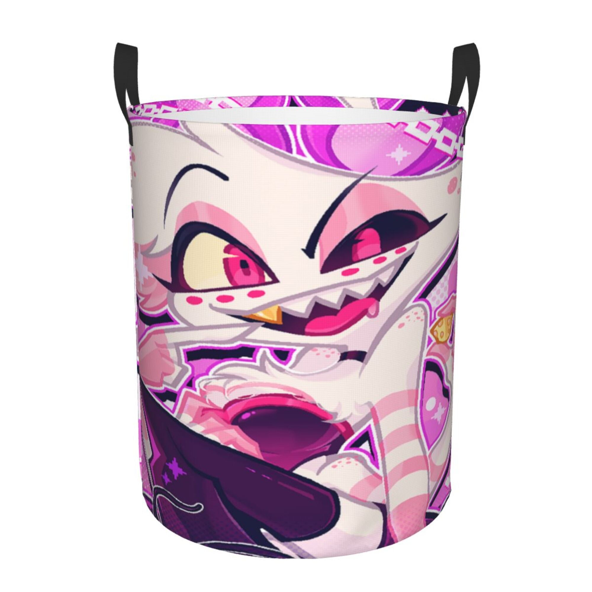 Angel Dust Hazbin Hotel Storage Basket Laundry Hamper Collapsible Round ...