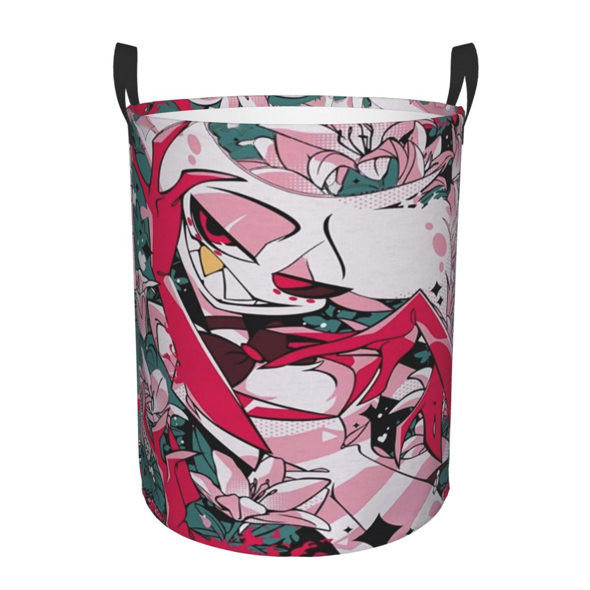 Angel Dust Hazbin Hotel Storage Basket Laundry Hamper Collapsible Round ...