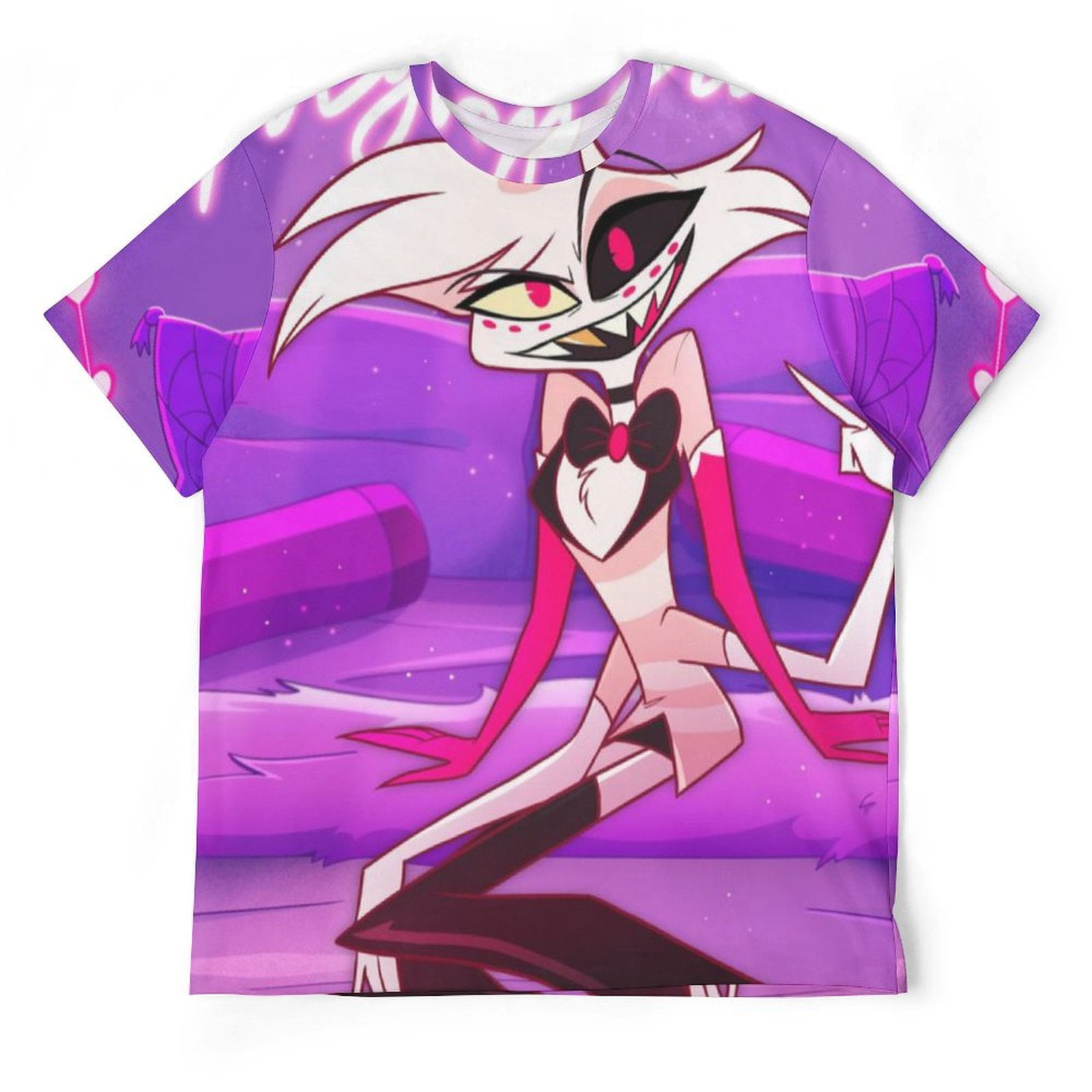Angel Dust Hazbin Hotel Unisex Short Sleeve T Shirt Daily Novelty 3D ...