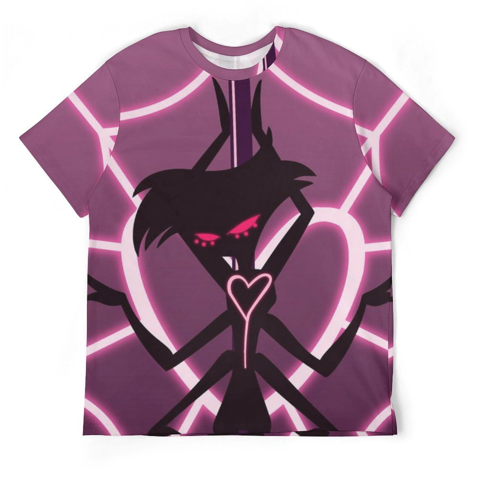 Angel Dust Hazbin Hotel Unisex Short Sleeve T Shirt Daily Novelty 3D ...