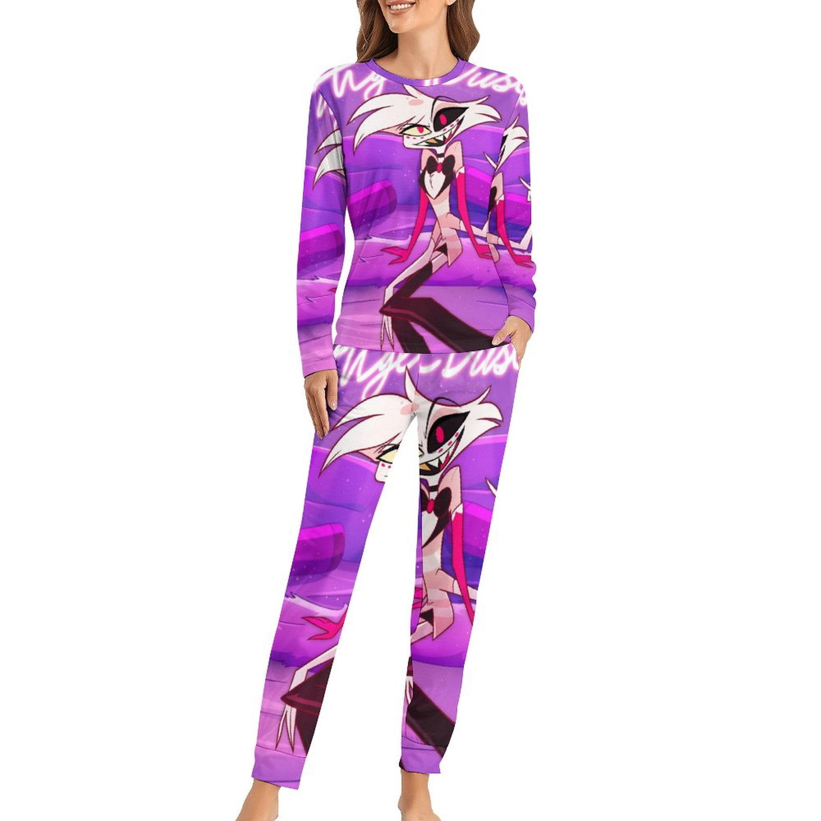 Angel Dust Hazbin Hotel Womens Pajama Set Loungewear Cozy Soft House ...