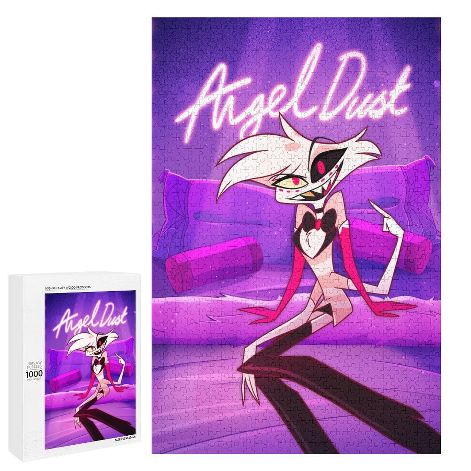 Angel Dust Hazbin Hotel Wooden Jigsaw Puzzles Accessories Intellectual ...