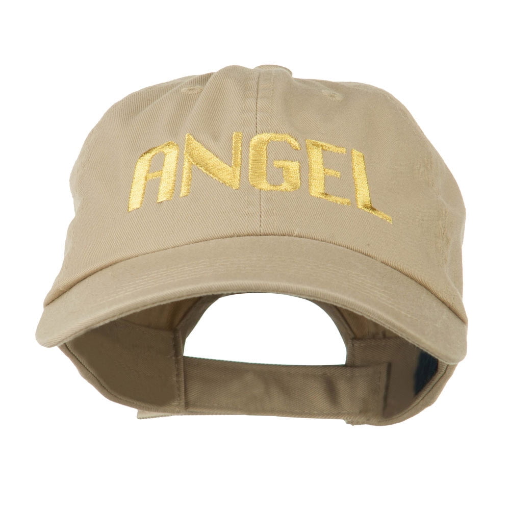Angel Embroidered Cap - Khaki OSFM - Walmart.com
