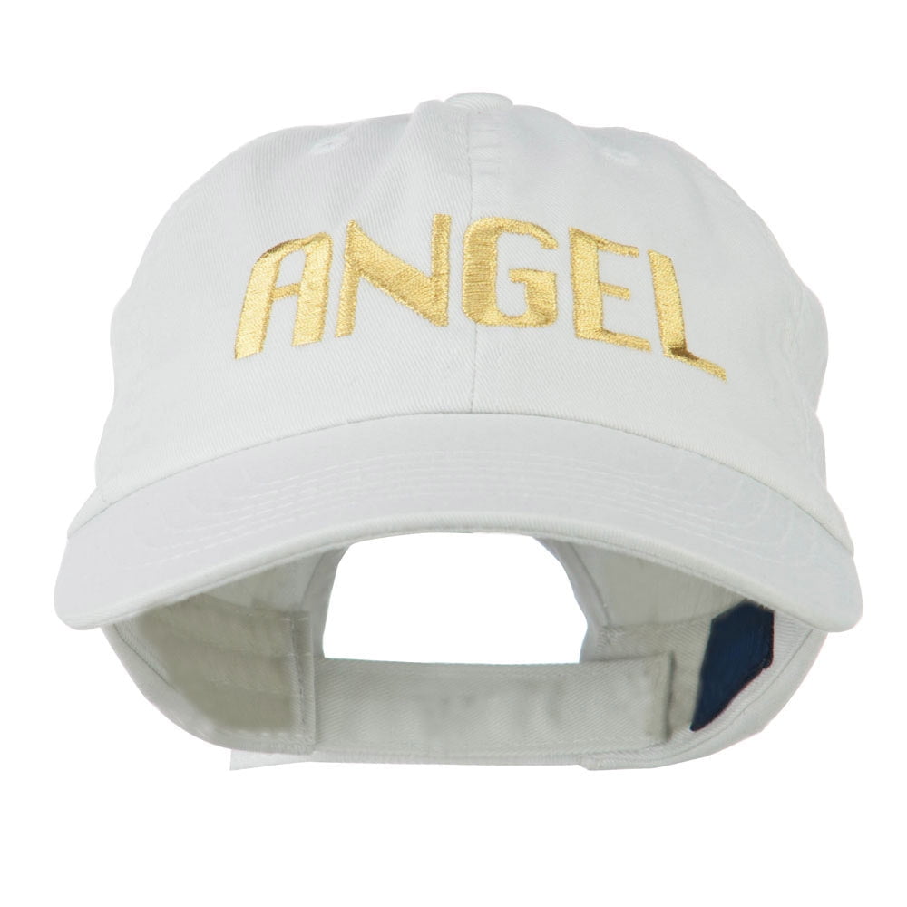 Angel Embroidered Cap - White OSFM - Walmart.com