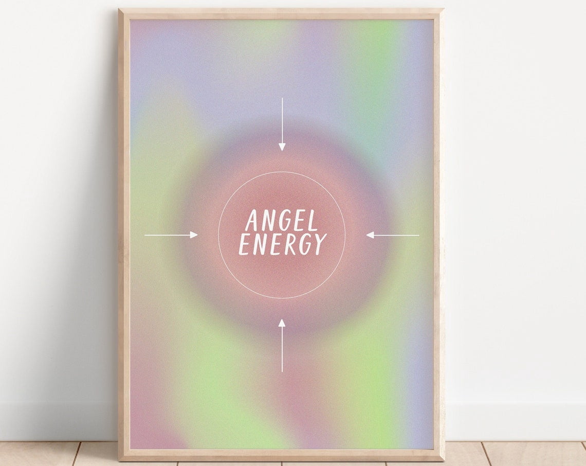 Angel Energy Gradient Print - Aura Energy Gradient, Earth Angel ...