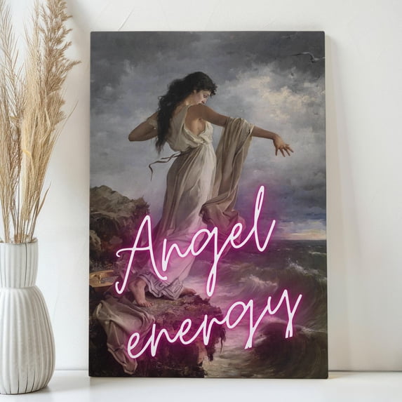 Angel Energy Poster Vintage Style Wall Decor Physical Poster Home Wall ...