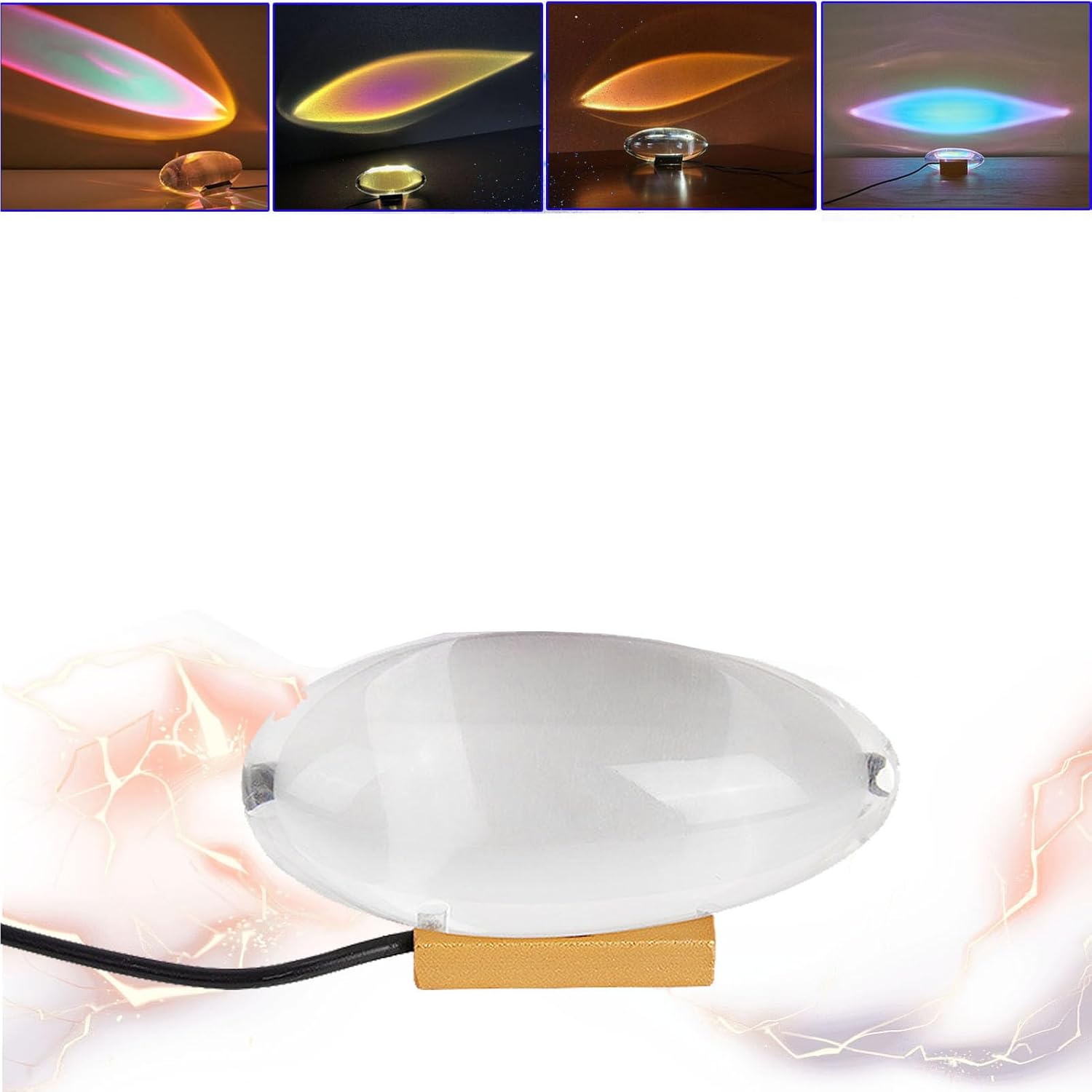 Angel Eyes Projection Night Light, Rainbow Night Light Decorative ...