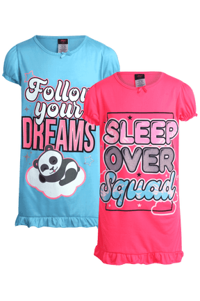 Sleep Shirts for Girls & Girls Nightgowns | Walmart - Walmart.com