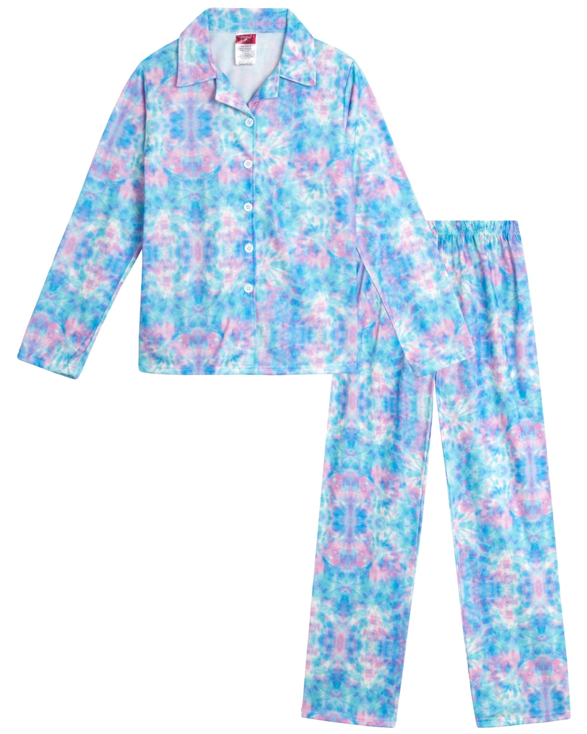 Angel Face Girls' Pajama Set - 2 Piece Cozy Flannel Sleep Shirt and ...