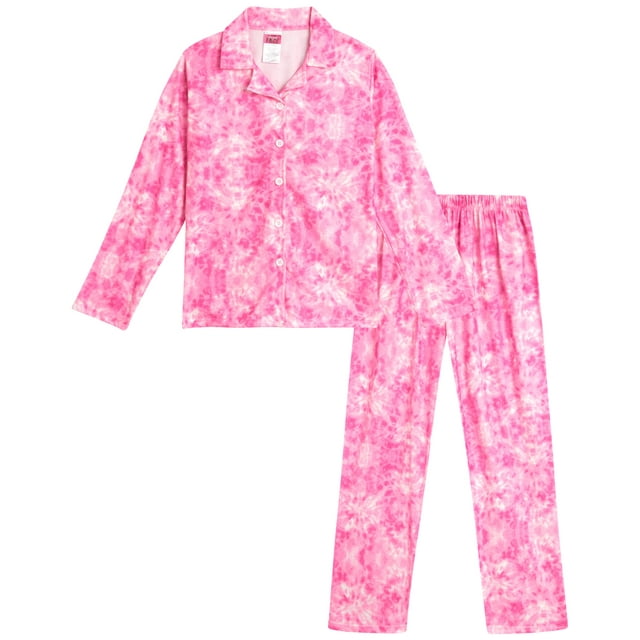 Angel Face Girls' Pajama Set - 2 Piece Cozy Flannel Sleep Shirt and ...