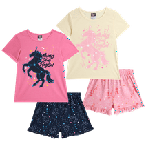 Girls Orange Shopkins Fa Boo Lous Halloween Pajama Set Sleep Set 4 ...