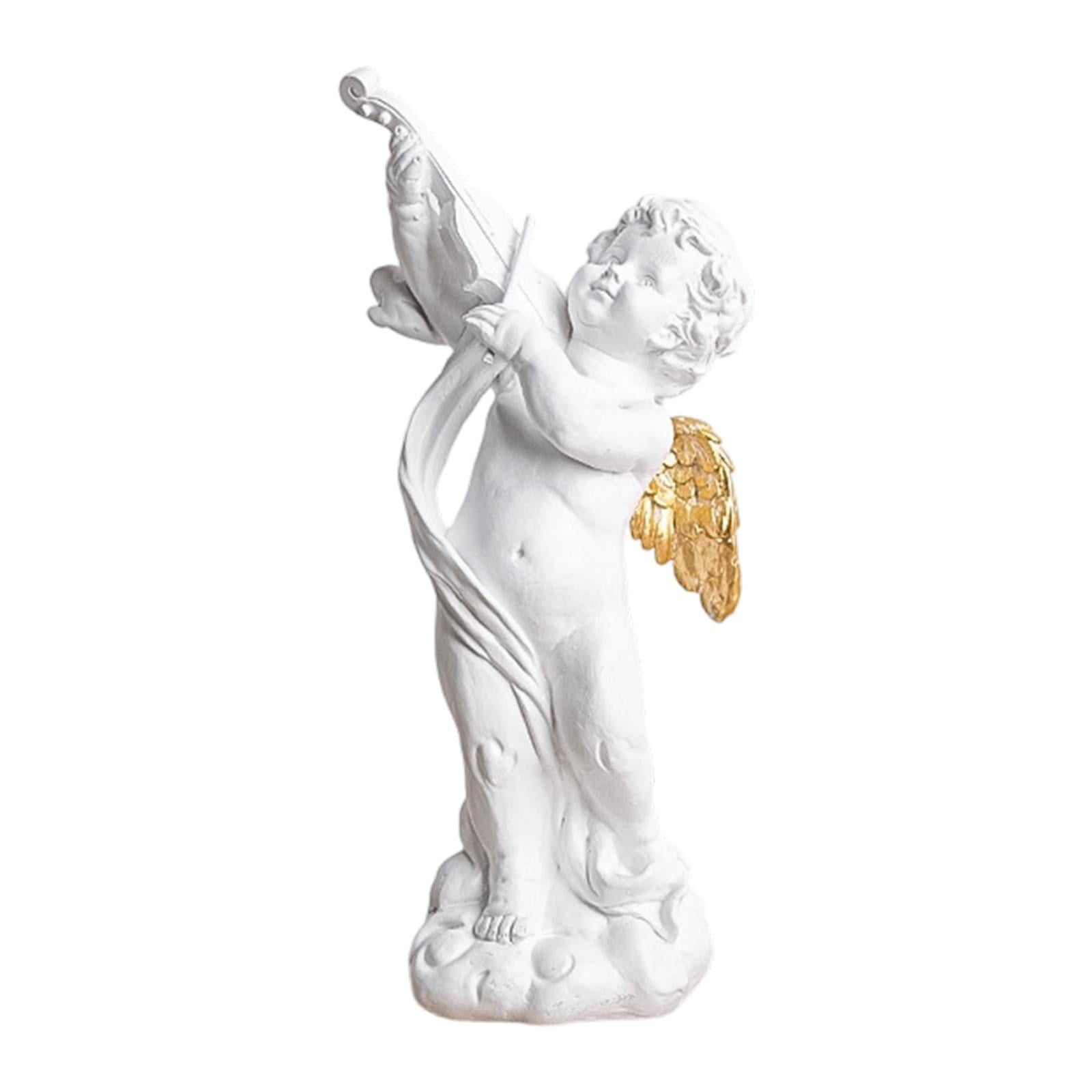 Angel Figurine Cherub Statue Violin Resin Musical Ornament Adorable ...