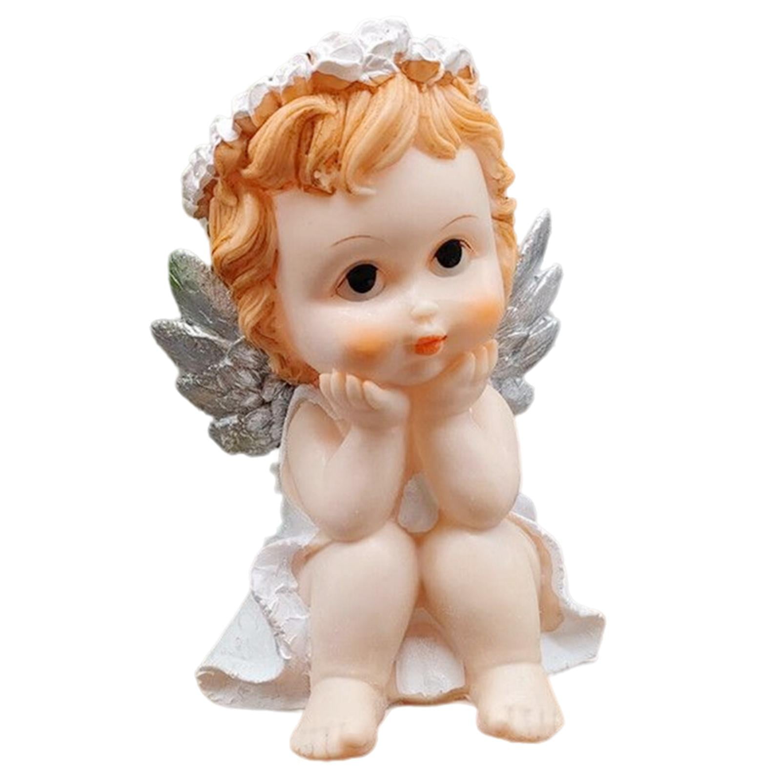 Angel Figurine Creative Statue indoor and outdoor Memorial Cherub ...