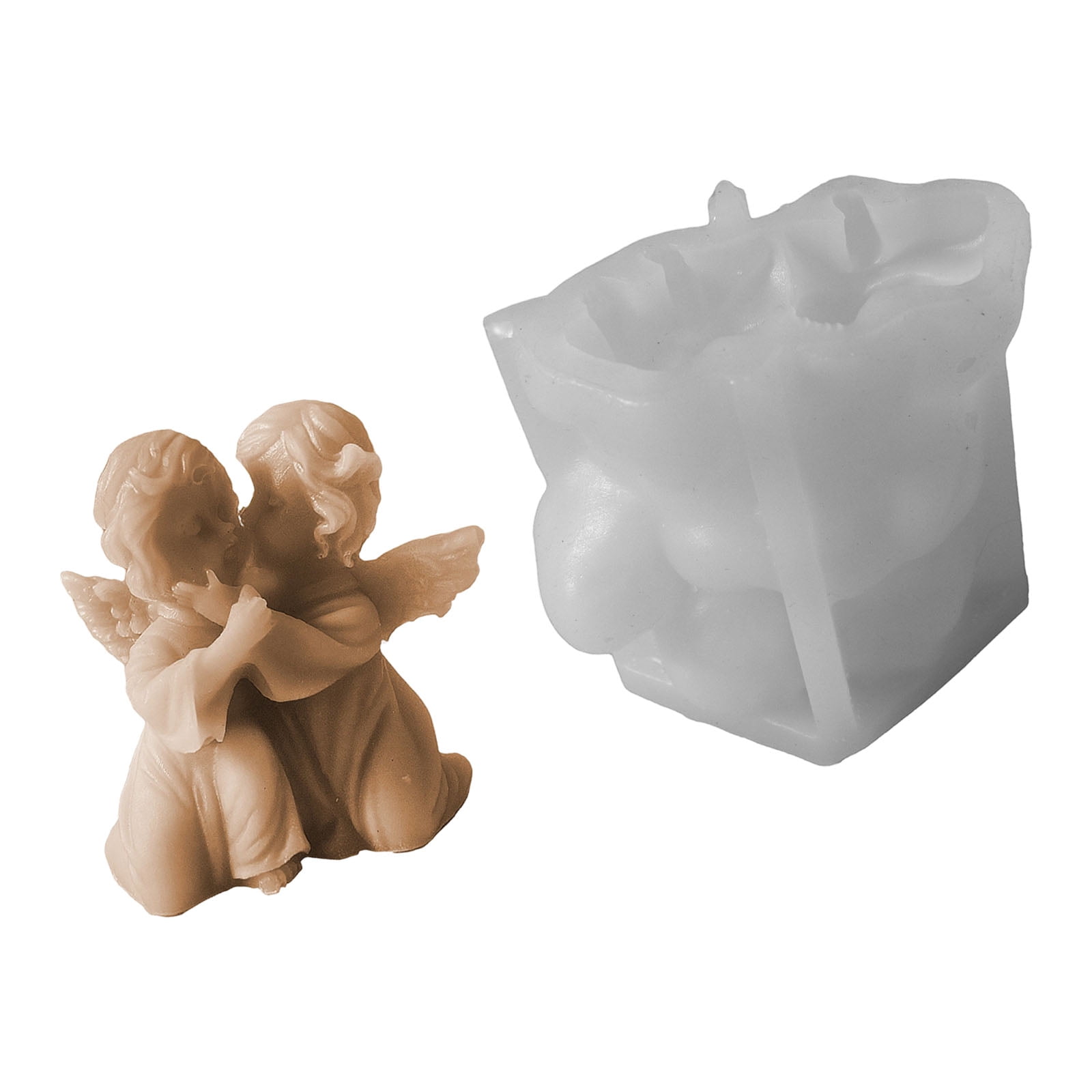 Angel Figurine Silicone Molds for Soap Making Multipurpose Winged Girl ...