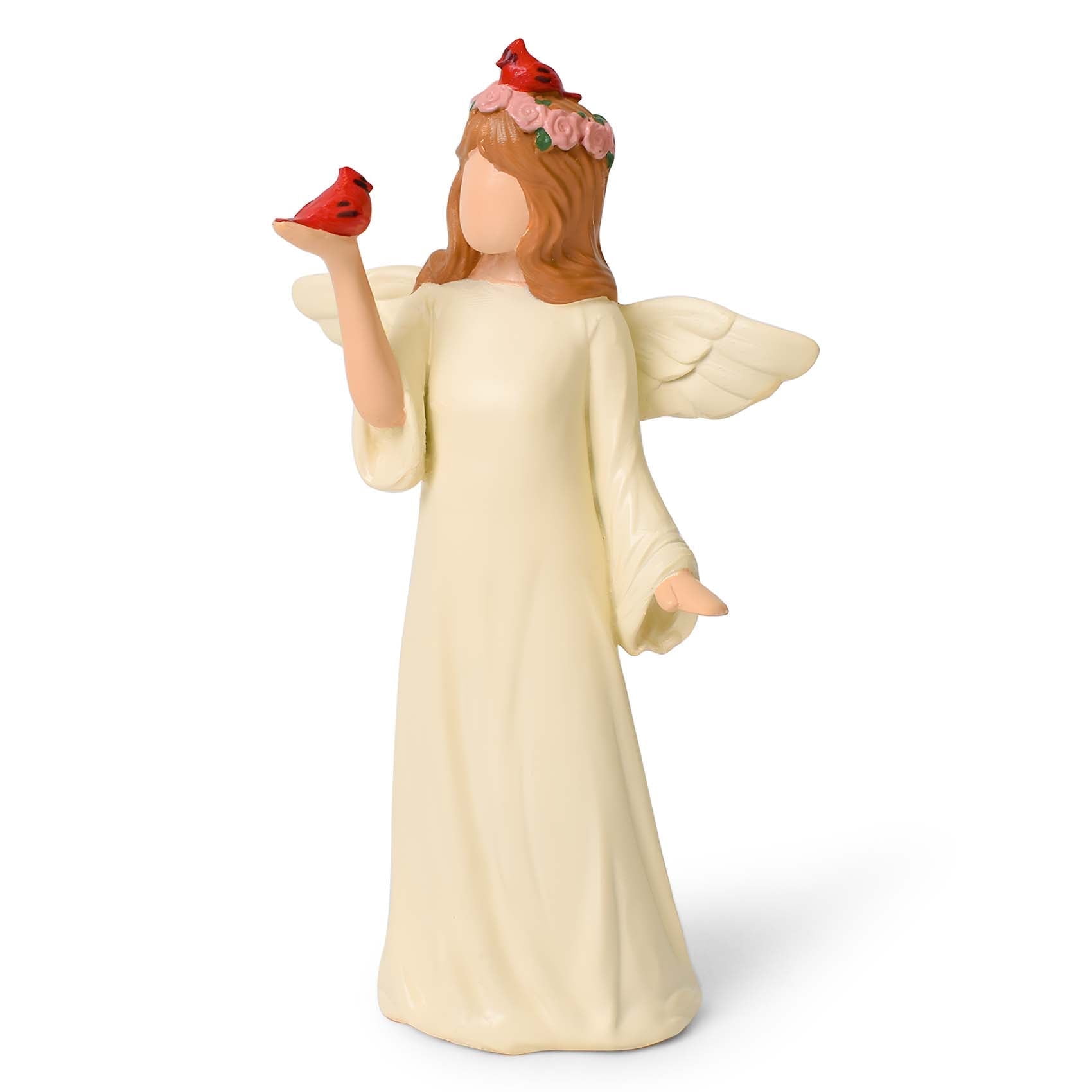 Angel Figurines for Women, Guardian Angel Statue Resin Angel Holding ...