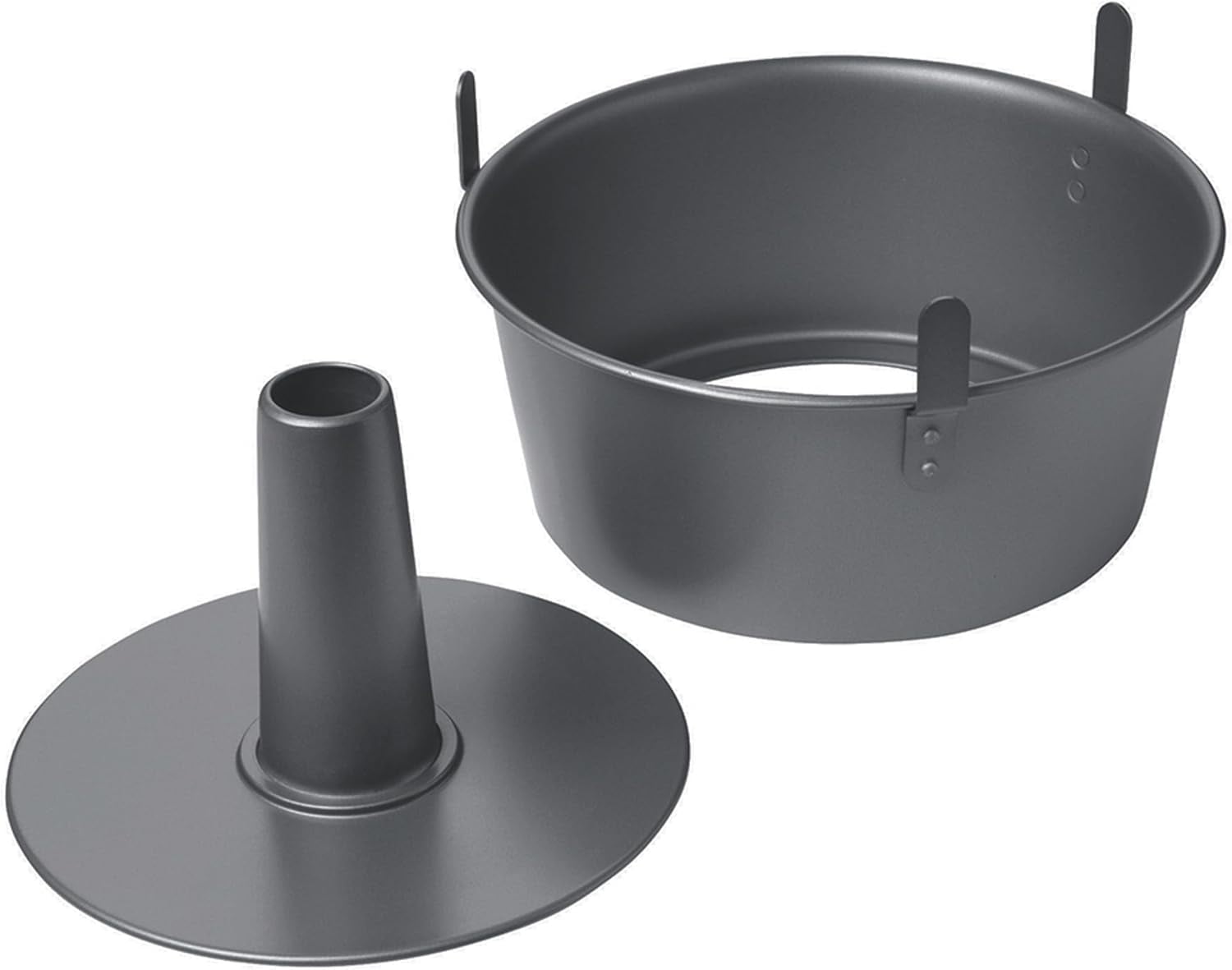 Angel Food Cake Pan with Cooling Feet, 2-Piece Nonstick Tube Pan, 9.5 ...