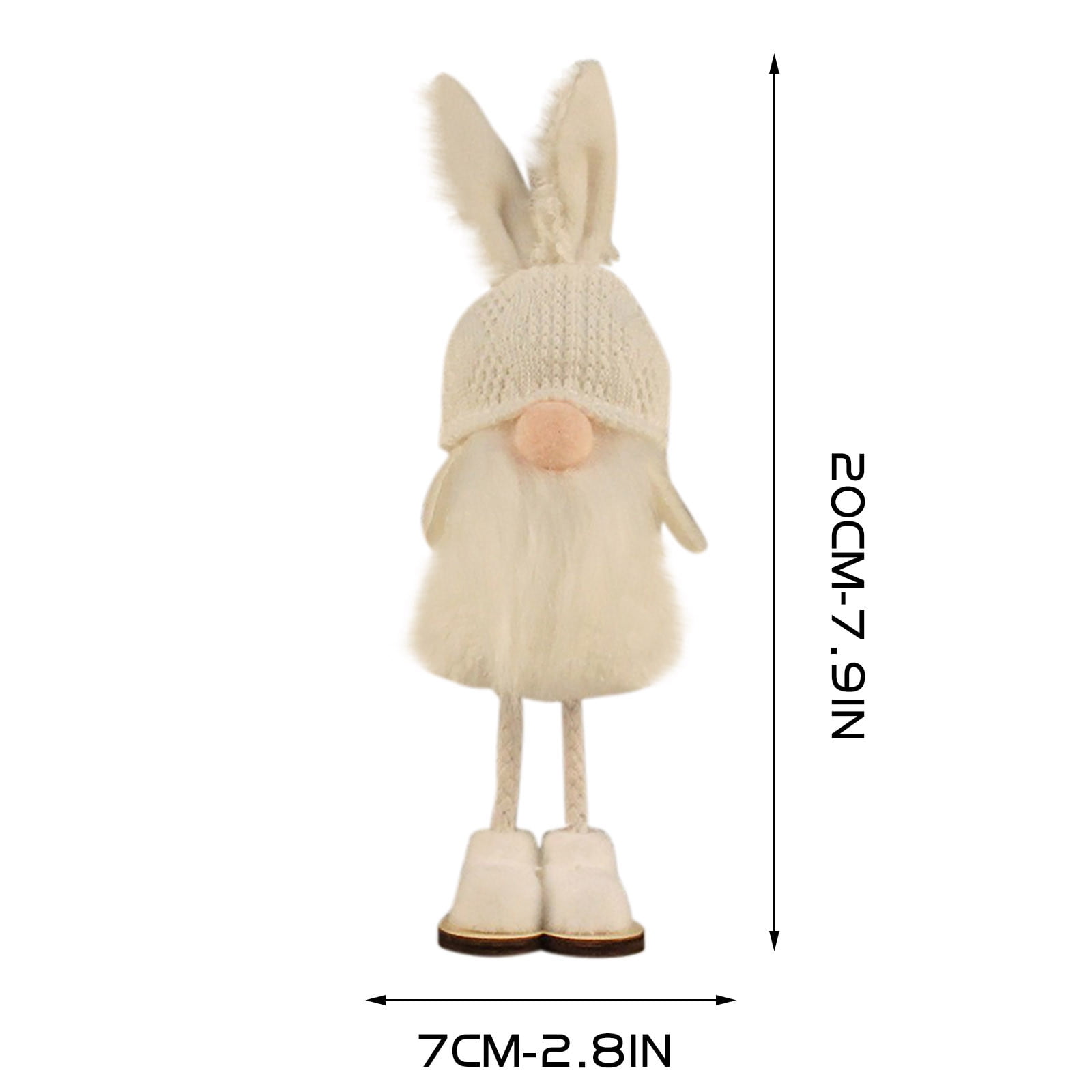 Clearance Angel Girl Festival Gift Cute Rabbit Ear Standing Faceless ...