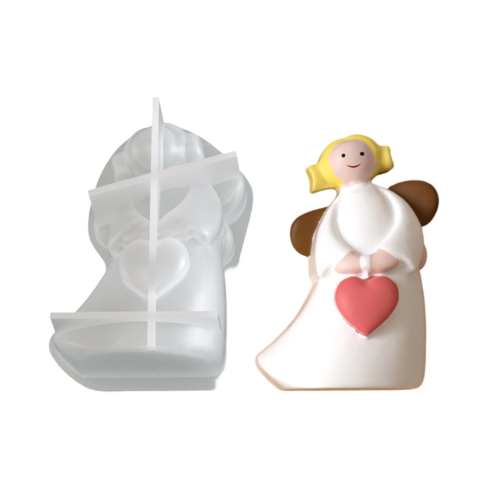Angel Girl Shape Mold Silicone Texture Handmade Moulds Perfect for ...