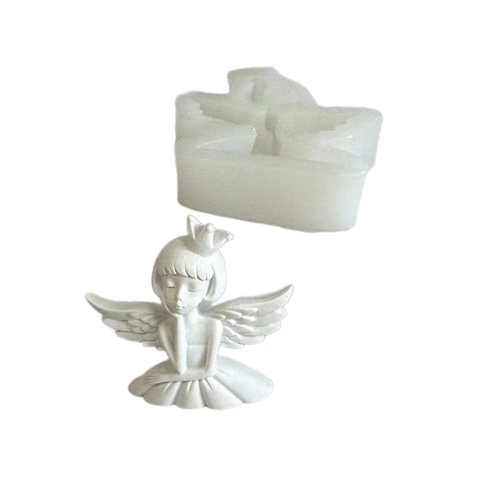 Angel Girl Silicone Mold Epoxy Resin Molds Table Ornament Mould Scented ...