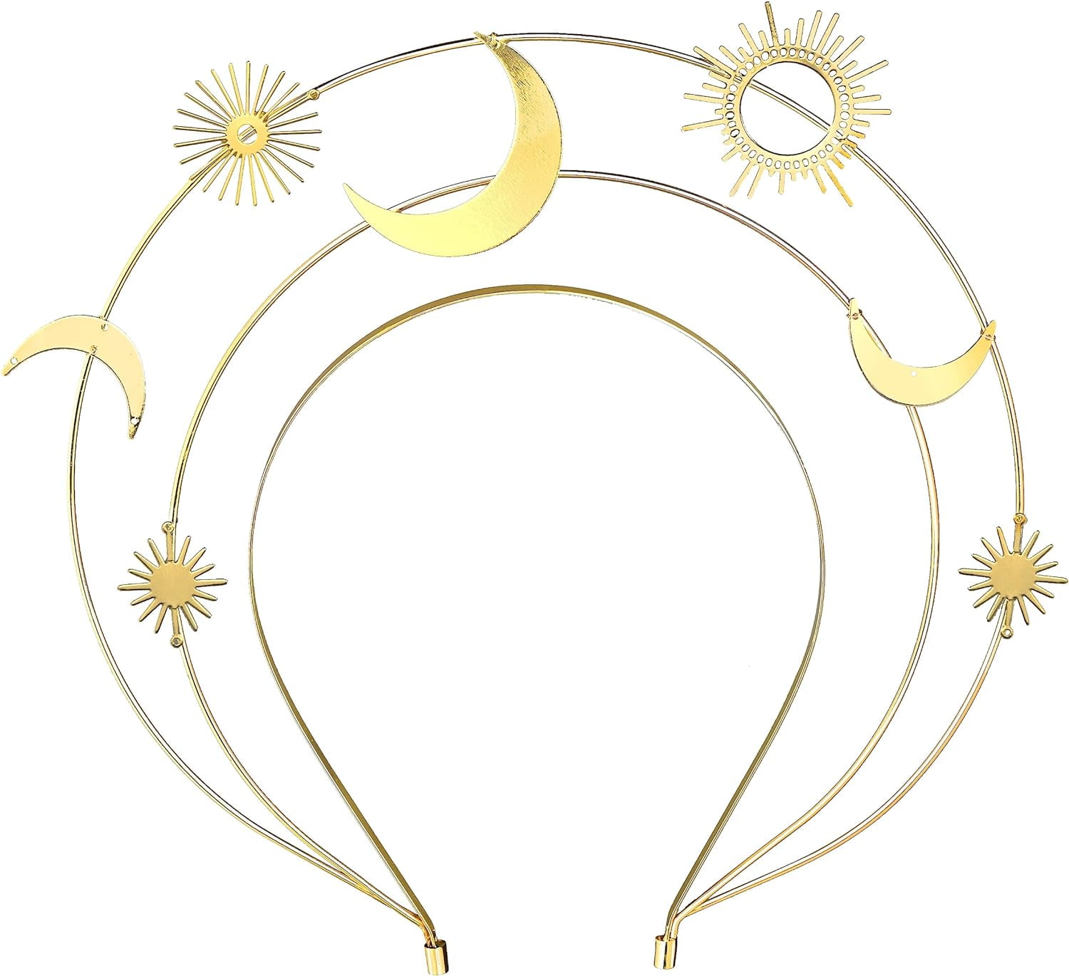 Angel Halo Crown Mary Goddess Headband Golden Tiara Lolita Vintage ...