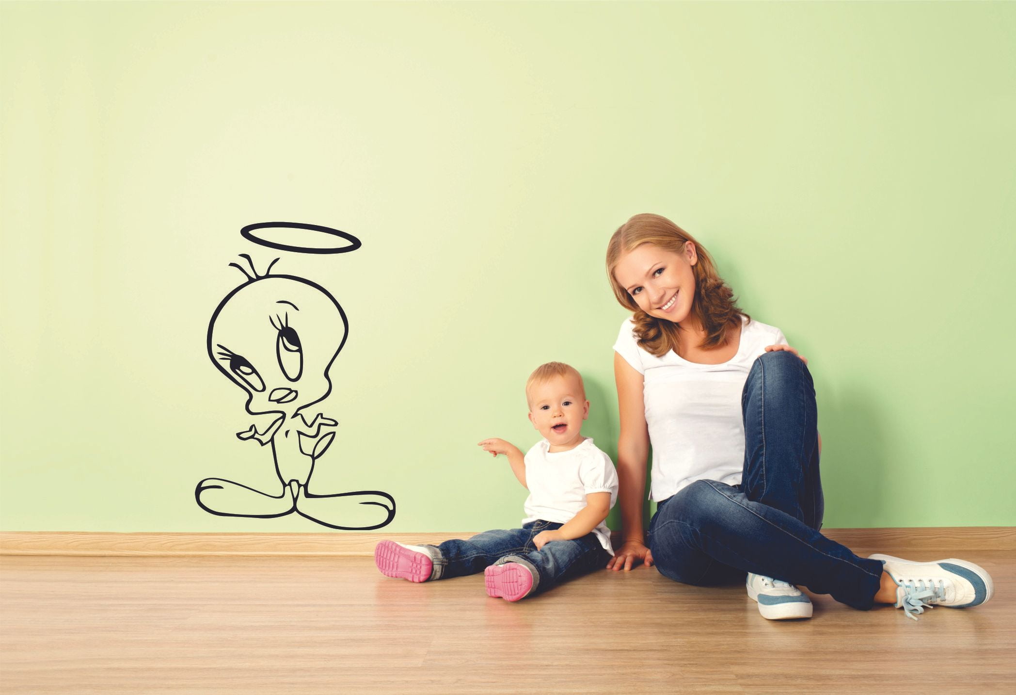 Angel Halo Tweety Bird Looney Tunes Character Cartoon Wall Sticker Art ...