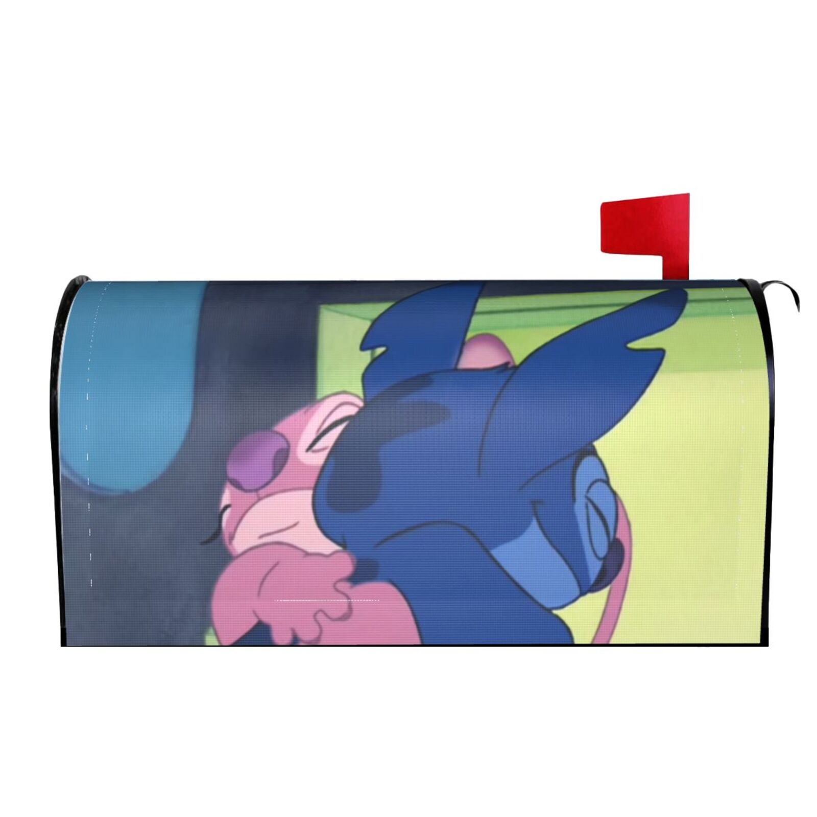 Angel Hug Stitch Cartoon Character Mailbox Cover Magnetic Standard Size ...