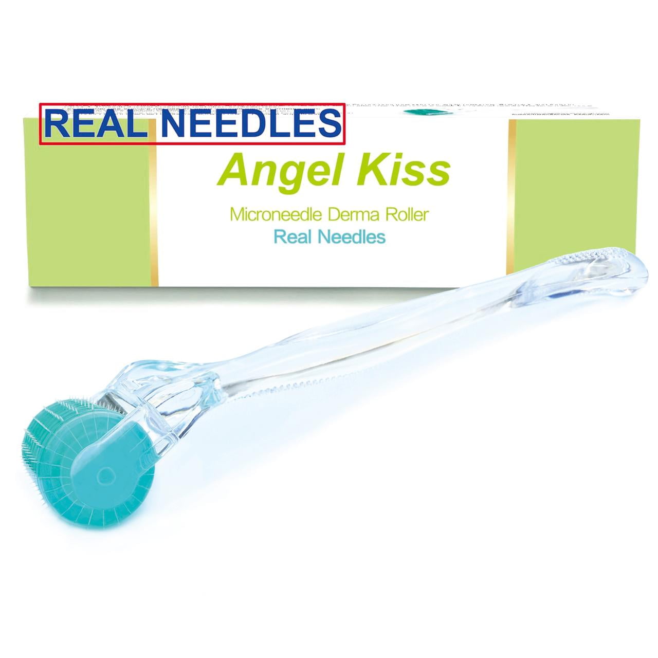 Angel Kiss Derma Roller REAL NEEDLE - 0.3mm Microneedling Roller for ...