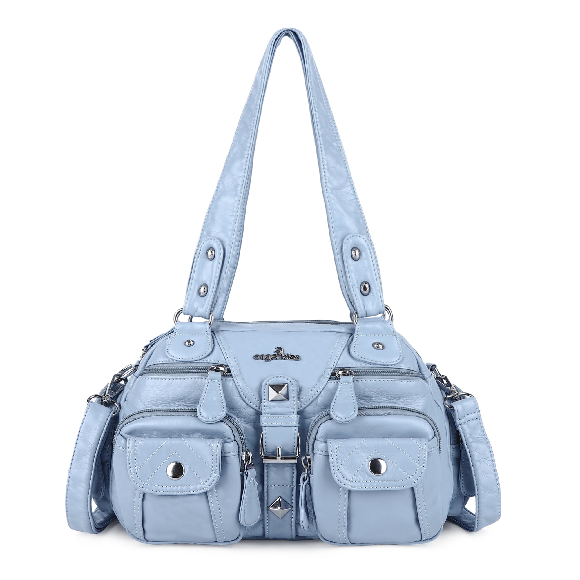 Angel Kiss Small Hobo Purses for Women Soft Vegan Leather Shoulder Bags ...