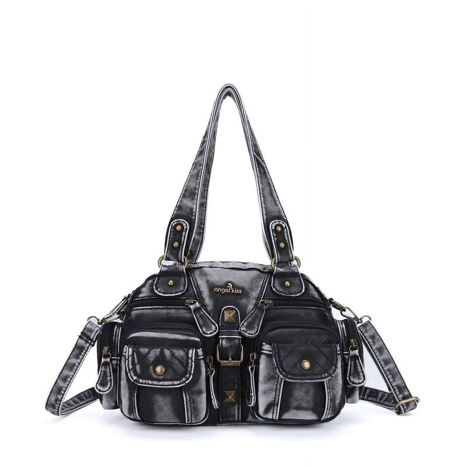 Angel Kiss Small Hobo Purses for Women Soft Vegan Leather Shoulder Bags ...