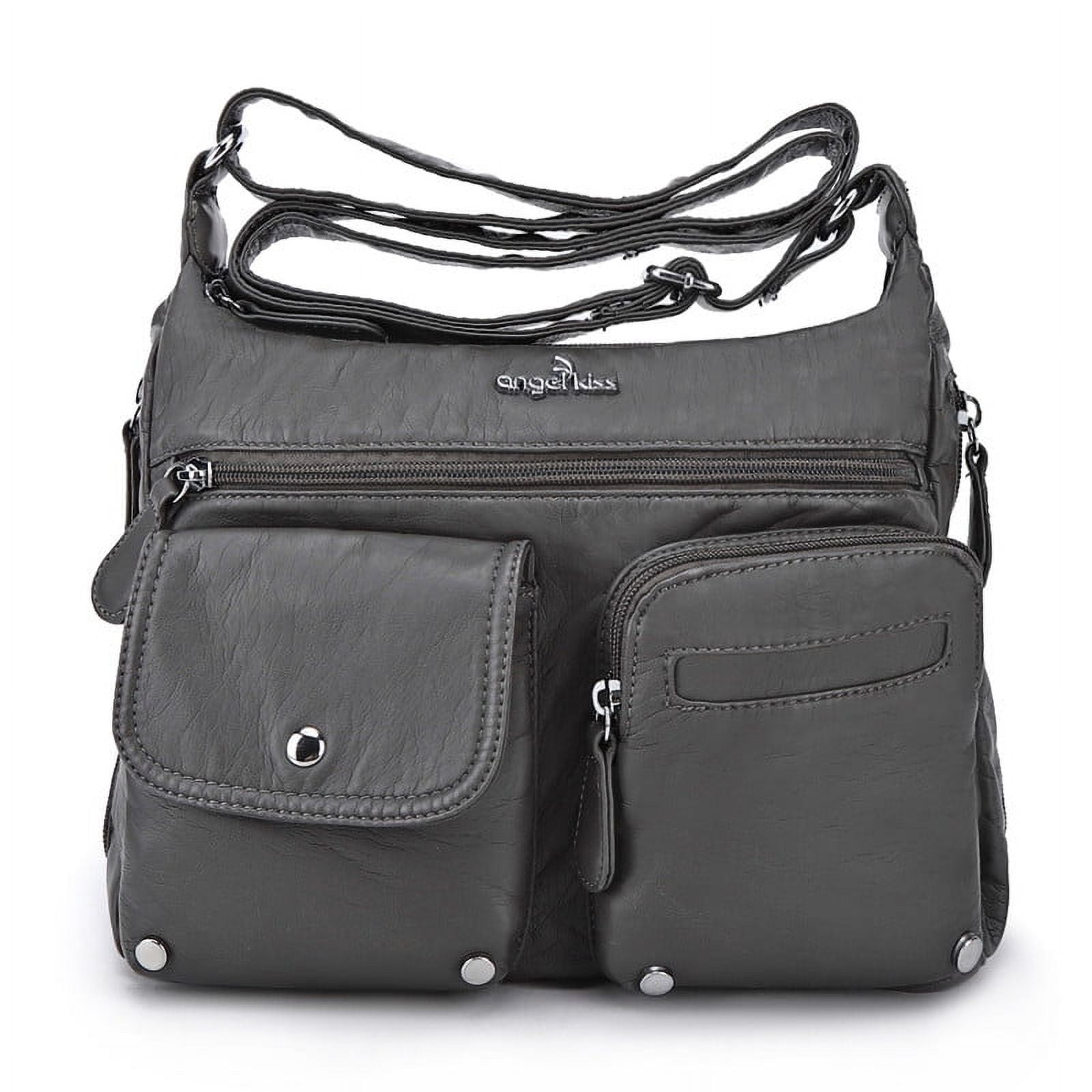 Angel Kiss Women's Crossbody Bag Multi Pocket Bag and Adjustable ...