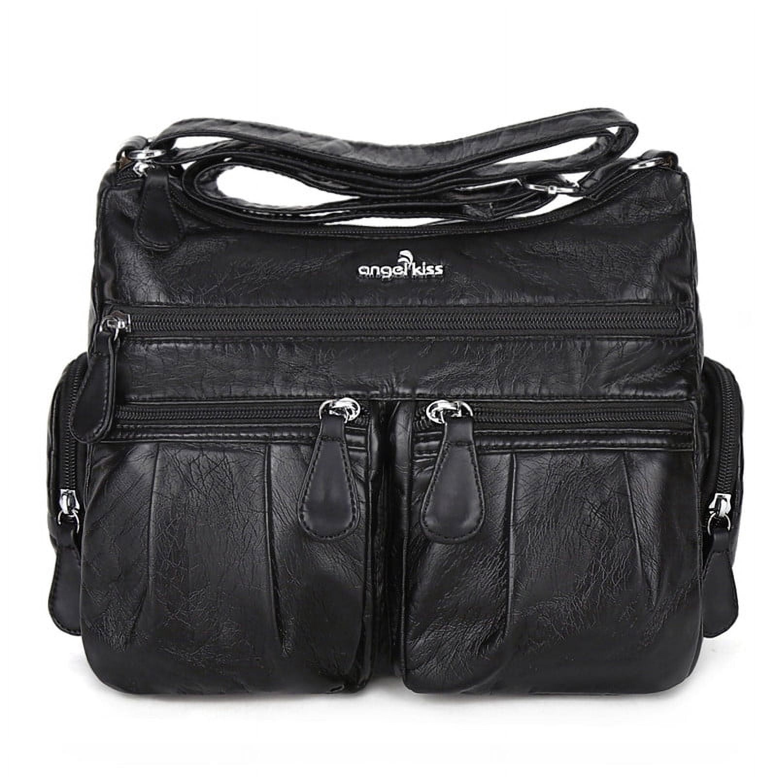 Angel Kiss Women's Crossbody Bag Multi Pocket Bag and Adjustable ...