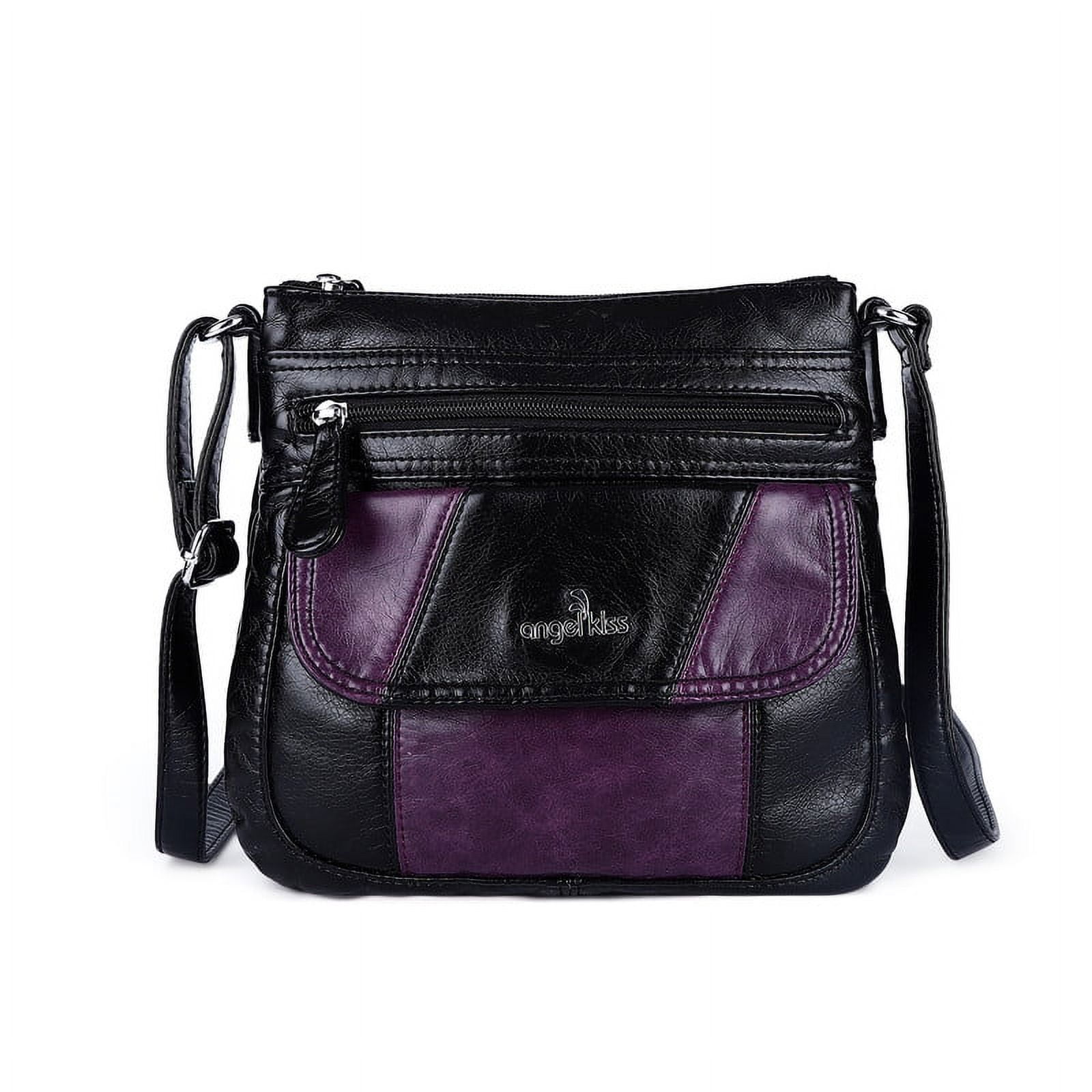 Angel Kiss Women's casual crossbody bag shoulder bag Vegan Leather Bag ...