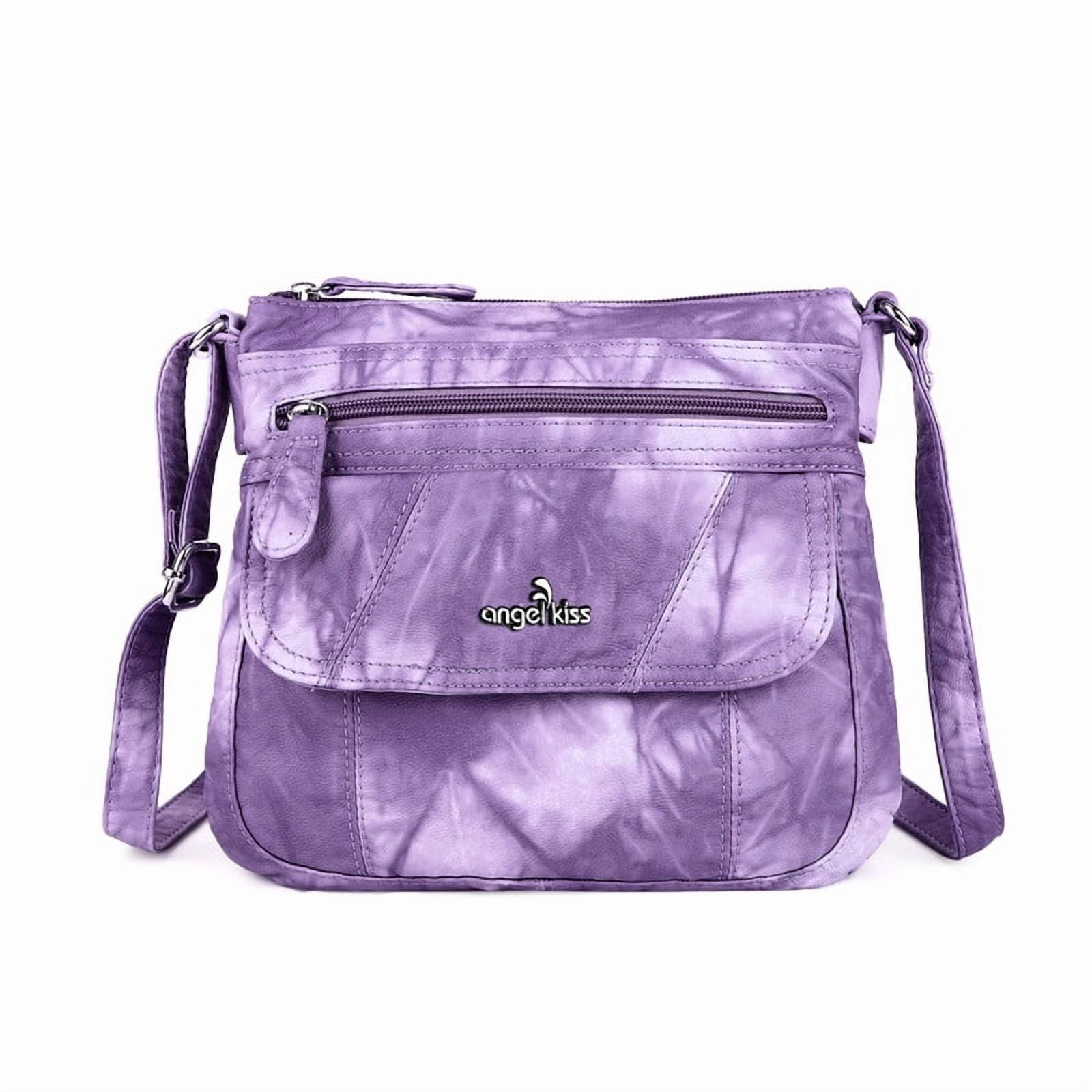 Angel Kiss Women's casual crossbody bag shoulder bag Vegan Leather Bag ...