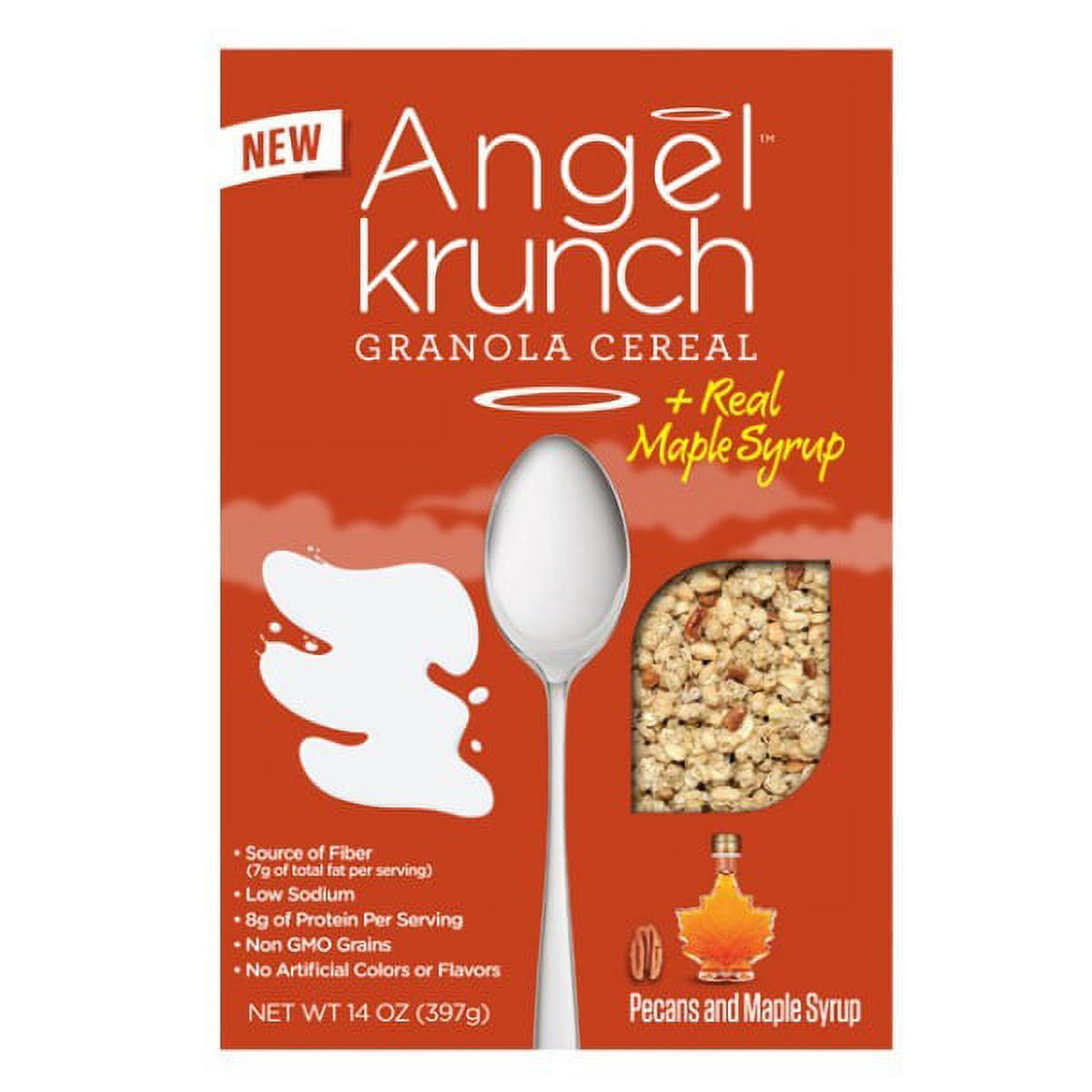 Angel Krunch Granola Cereal, Pecans and Maple Syrup, 14 oz - Walmart.com