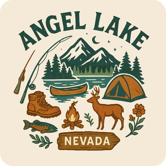 Angel Lake Nevada Keepsakes Souvenir Vinyl Sticker – Destination Travel ...