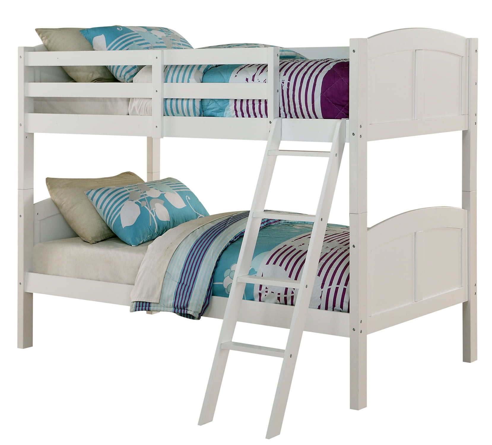 Angel Line Rowan Twin over Twin Bunk Bed White Walmart