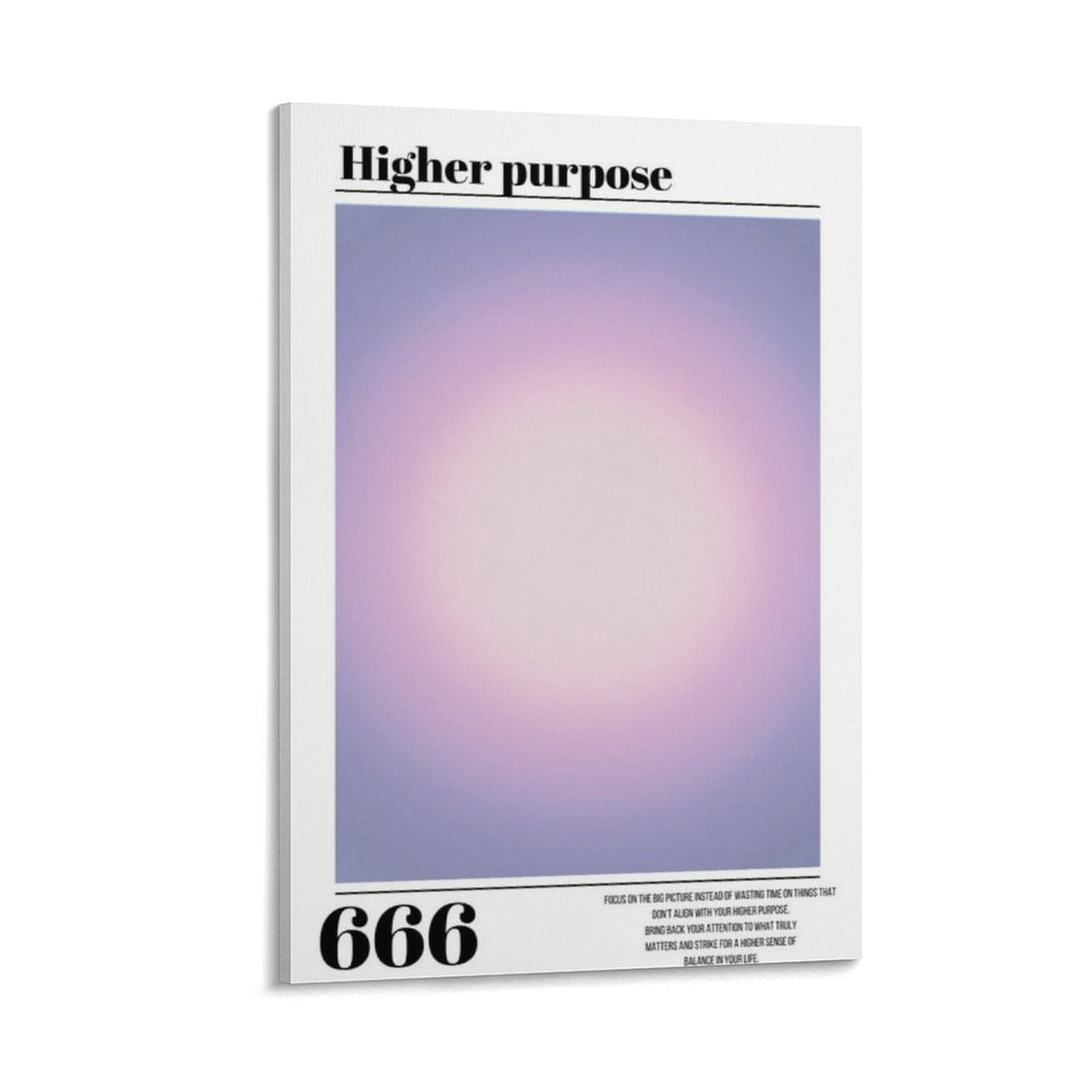 Angel Lucky Number 666 Halo Poster Aesthetic Room Decoration (6) Print Photo Art Painting Canvas ...