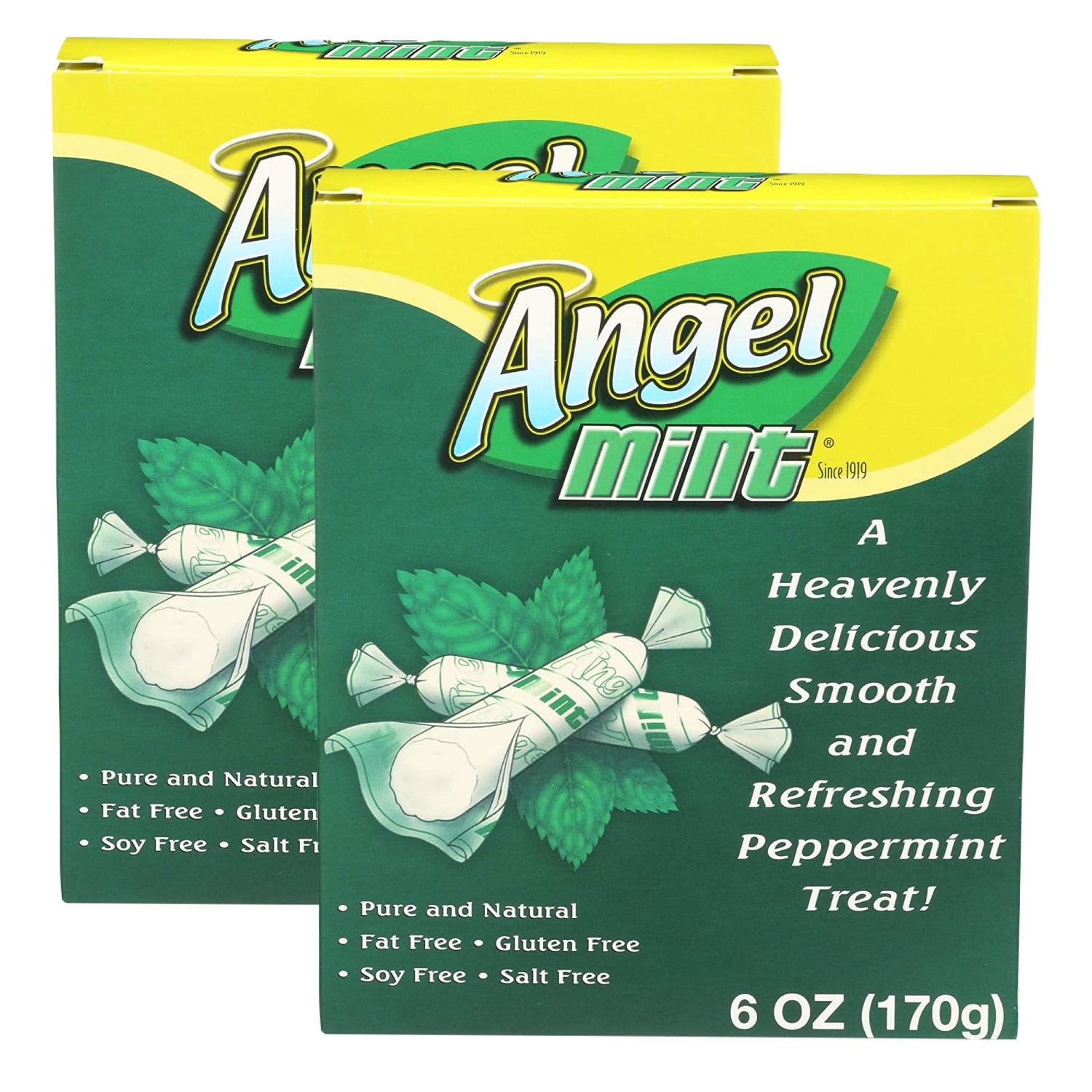 Angel Mint, Original Peppermint Mints, 6 Oz, 2 Boxes - Walmart.com