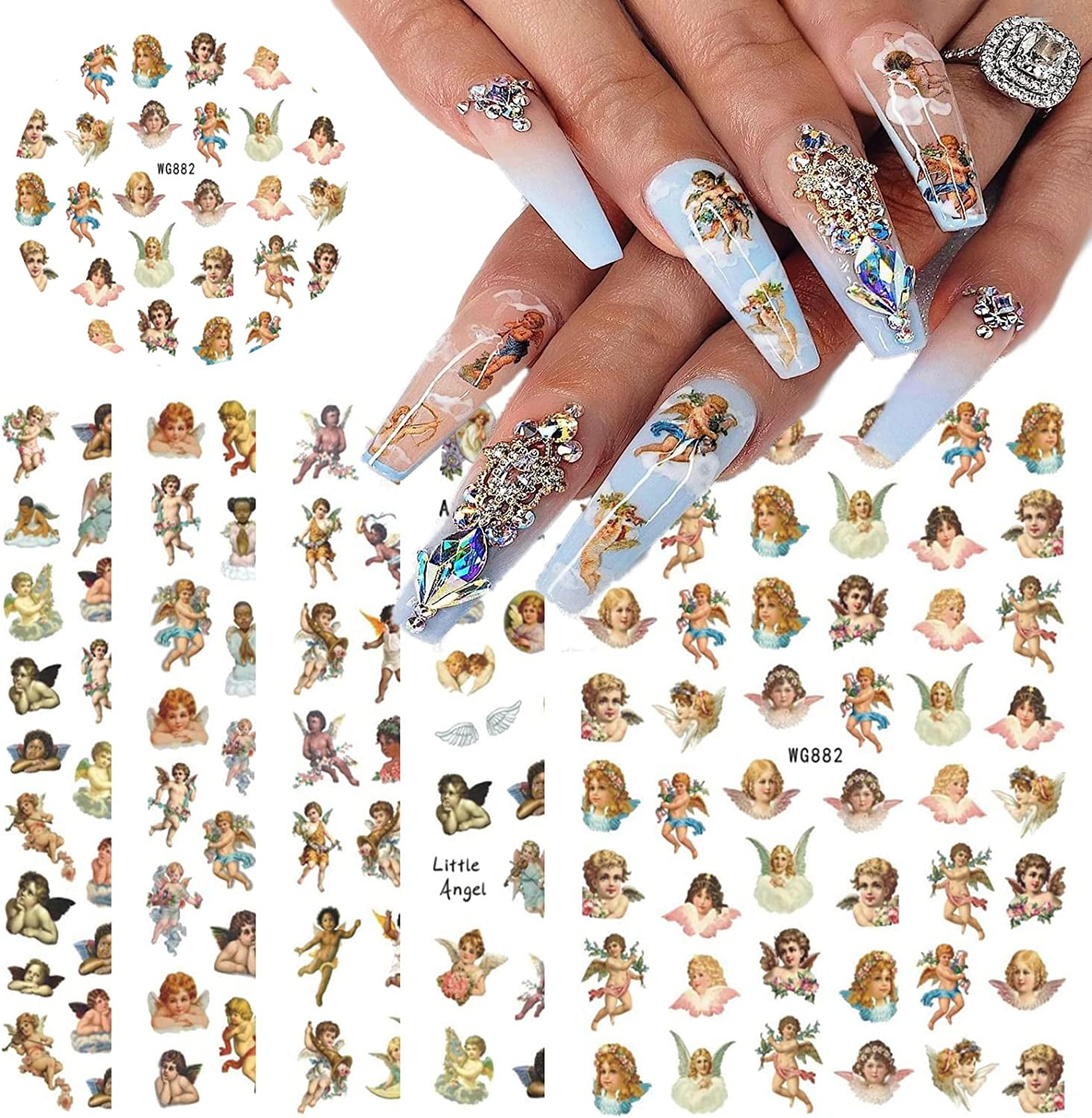 Angel Nail Decals