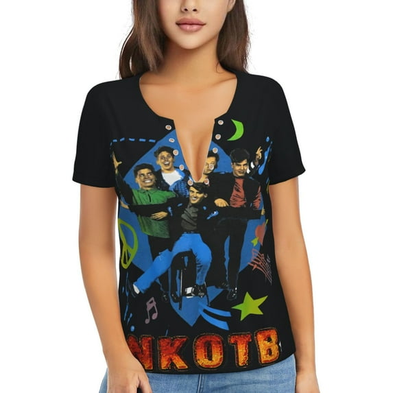 Angel New-Kids on the-Block Women'S Summer T-Shirt Round Neck Short ...