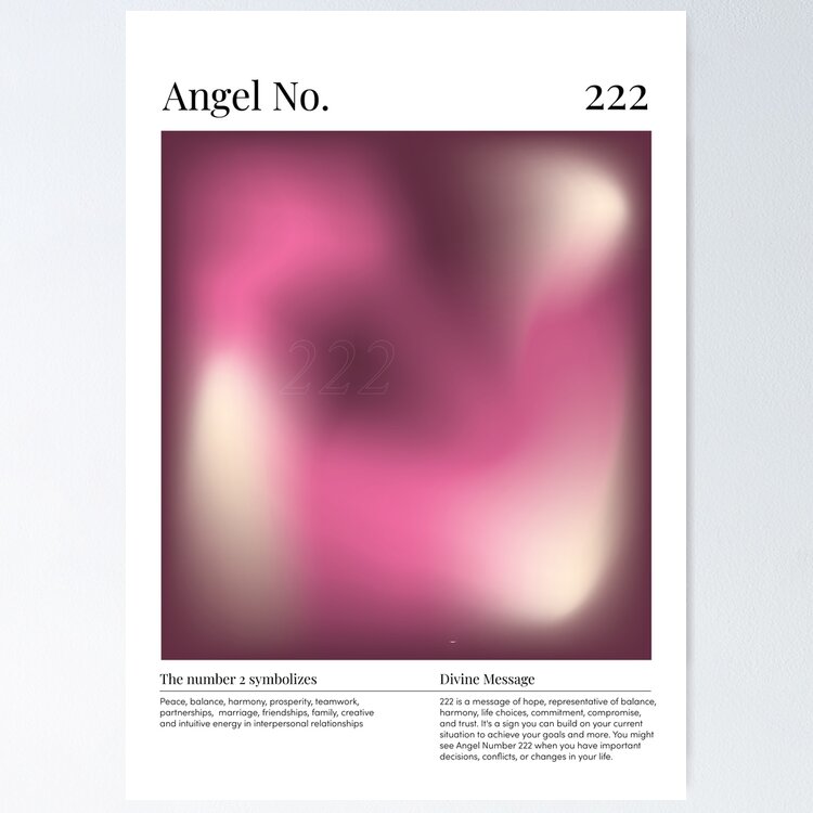Angel No. 222 UNFRAMED Poster UNFRAMED Poster, 8x12 - Walmart.com