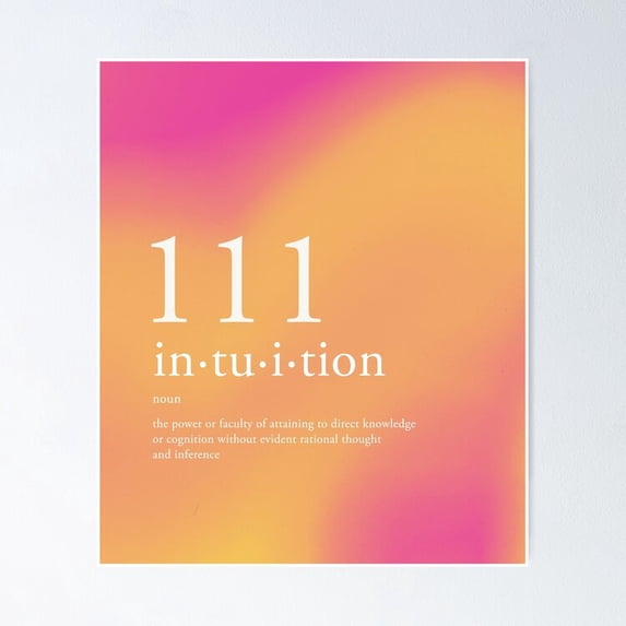 Angel Number 111 Definition Series UNFRAMED Poster, 12x18 - Walmart.com
