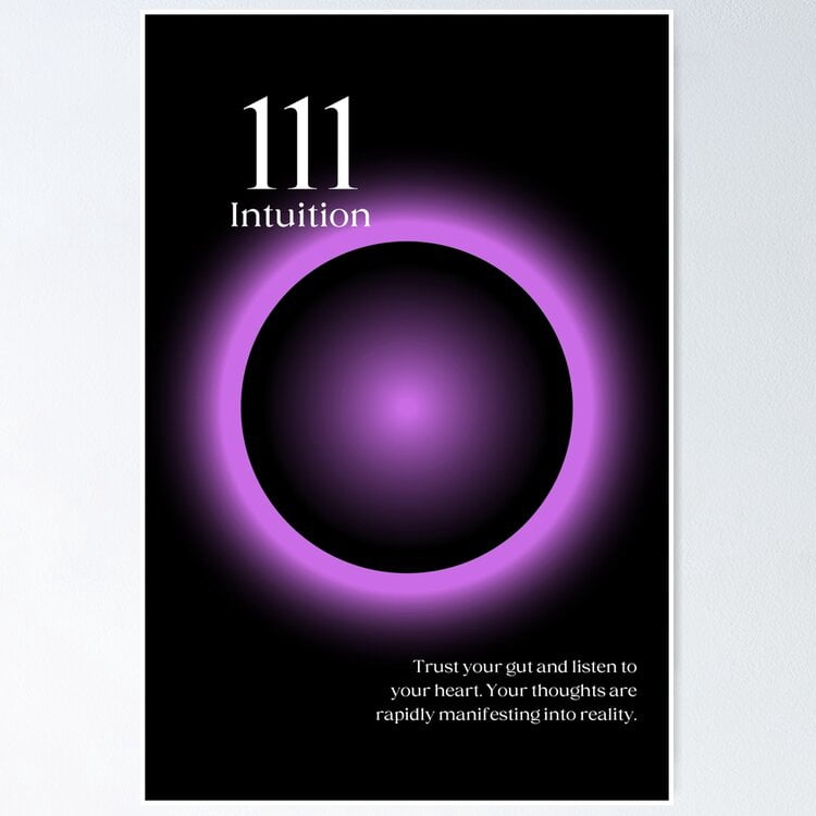 Angel Number 111 Intuition Aura Gradient Energy Aesthetic Spiritual ...