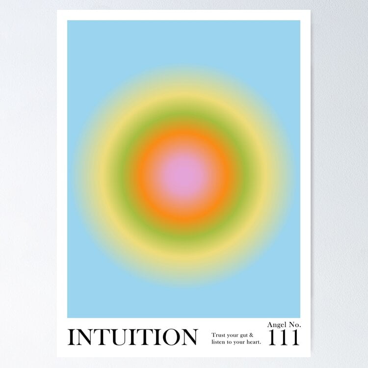 Angel Number 111 - Intuition. Gradient. UNFRAMED Poster, 8x12 - Walmart.com