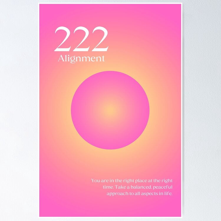 Angel Number 222 Alignment Aura Gradient Energy Aesthetic Spiritual ...