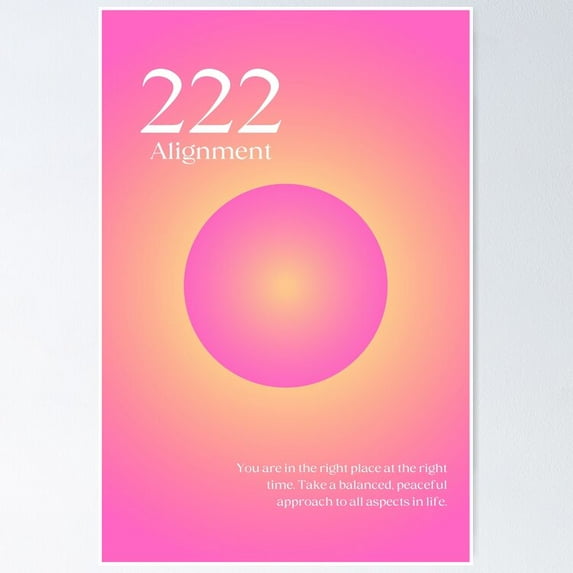 Angel Number 222 Alignment Aura Gradient Energy Aesthetic Spiritual ...
