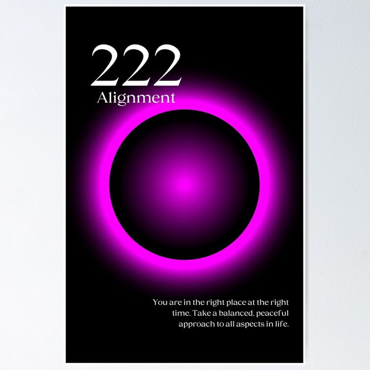 Angel Number 222 Alignment Aura Gradient Energy Aesthetic Spiritual ...