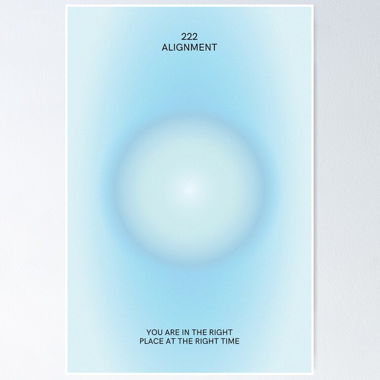 Angel Number 222 Alignment UNFRAMED Poster, 18x24 - Walmart.com