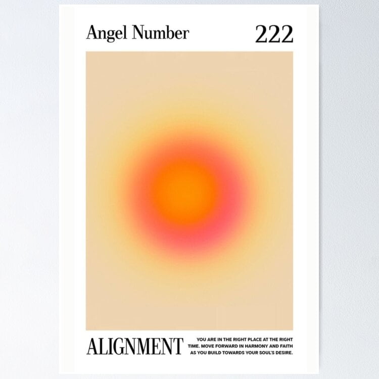 Angel Number 222 Alignment UNFRAMED Poster, 24x36 - Walmart.com